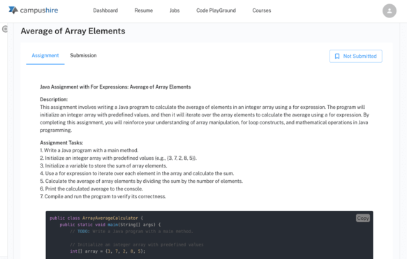 CampusHire - Learning and Placements